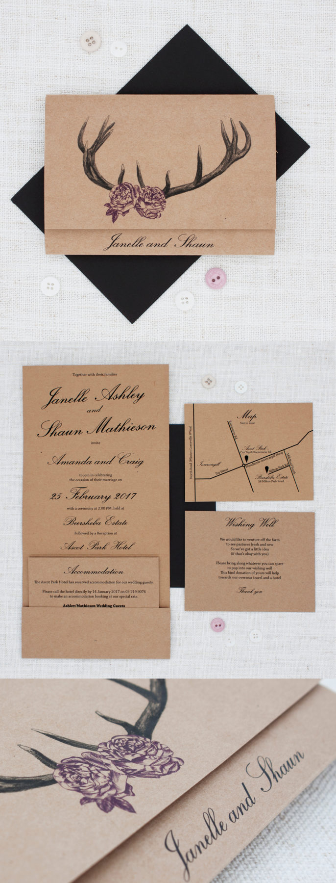 27+ Wonderful Photo of Antler Wedding Invitations - denchaihosp.com