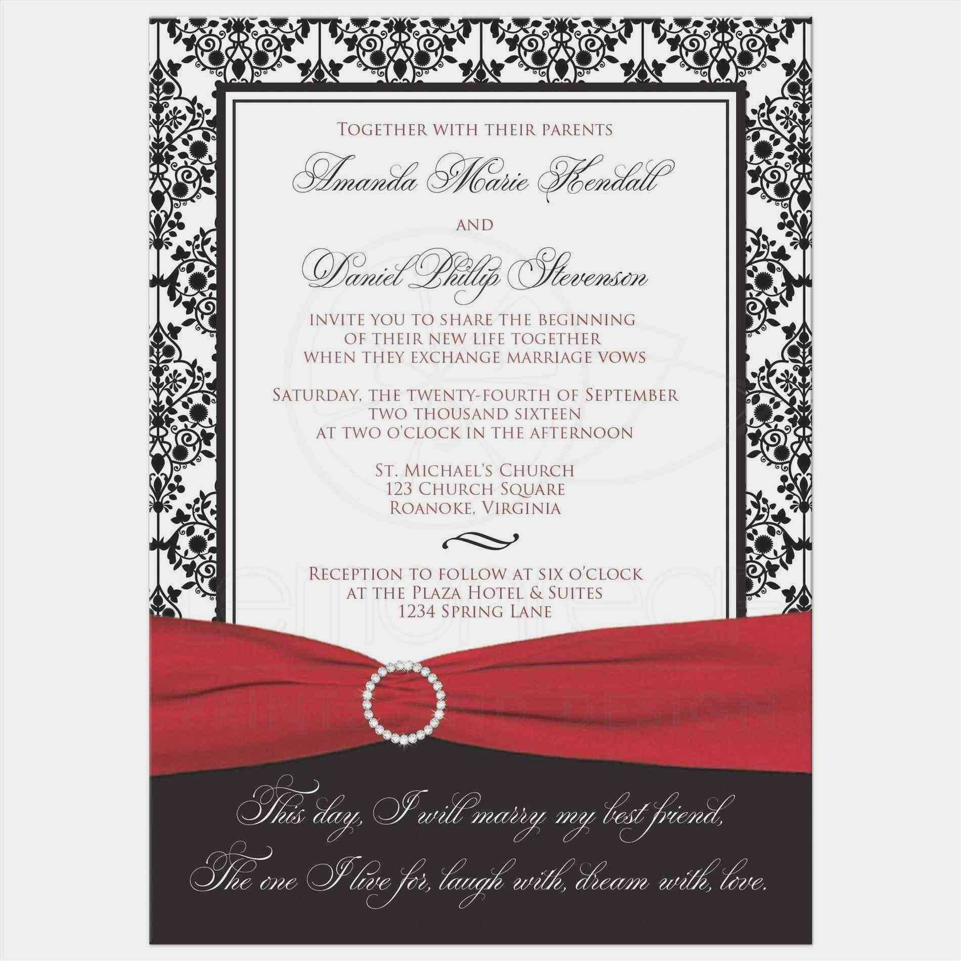 30+ Great Image of Black And Red Wedding Invitations - denchaihosp.com