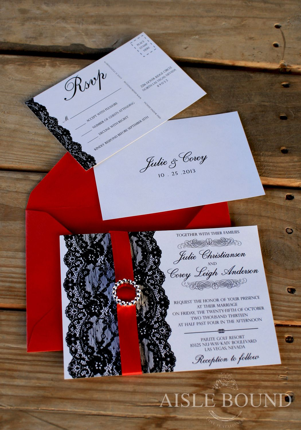 30+ Great Image of Black And Red Wedding Invitations - denchaihosp.com