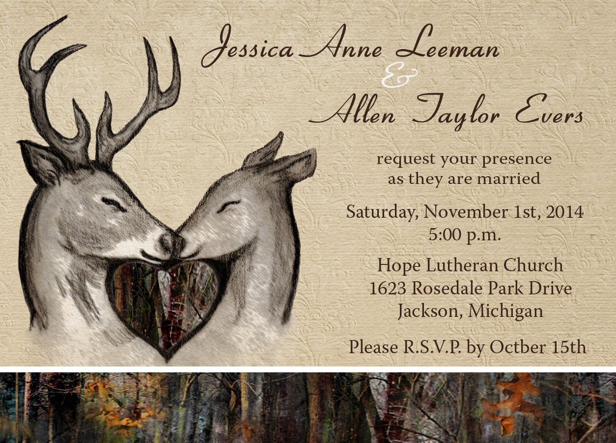 32+ Best Photo of Deer Wedding Invitations - denchaihosp.com