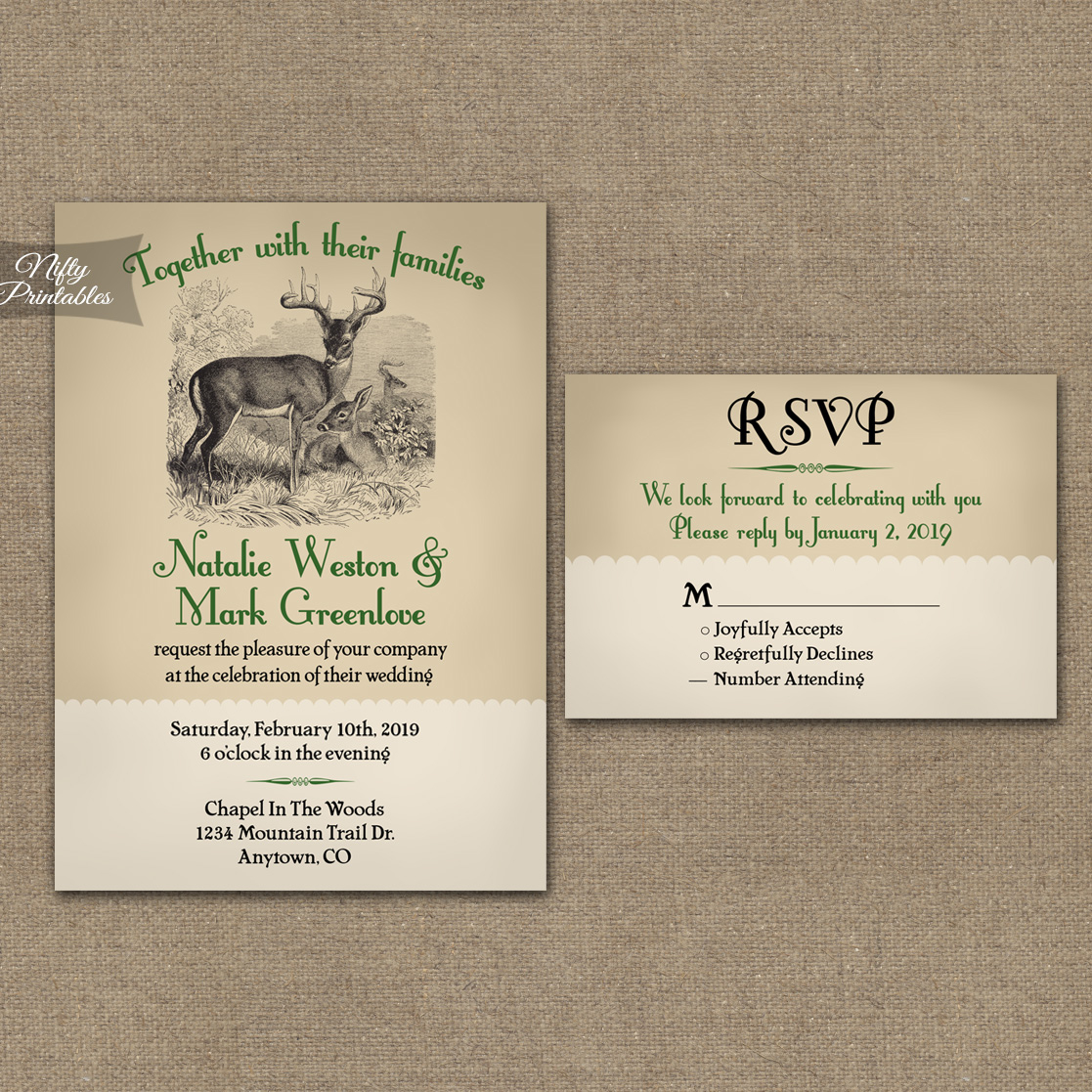 32+ Best Photo of Deer Wedding Invitations - denchaihosp.com