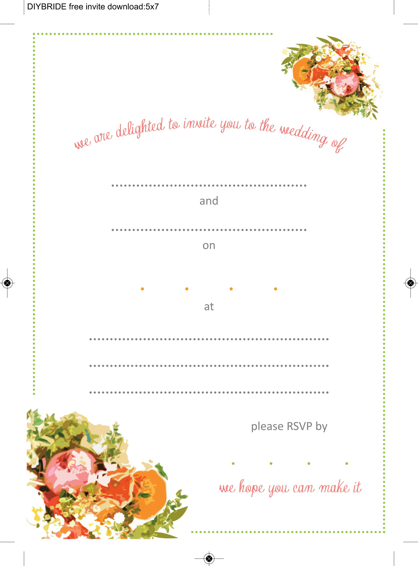 32+ Inspiration Image of Free Wedding Invitation Printables ...