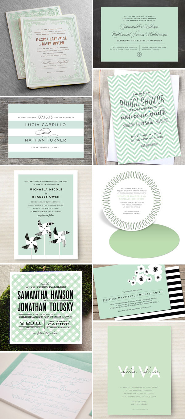 30+ Exclusive Photo of Mint Green Wedding Invitations - denchaihosp.com