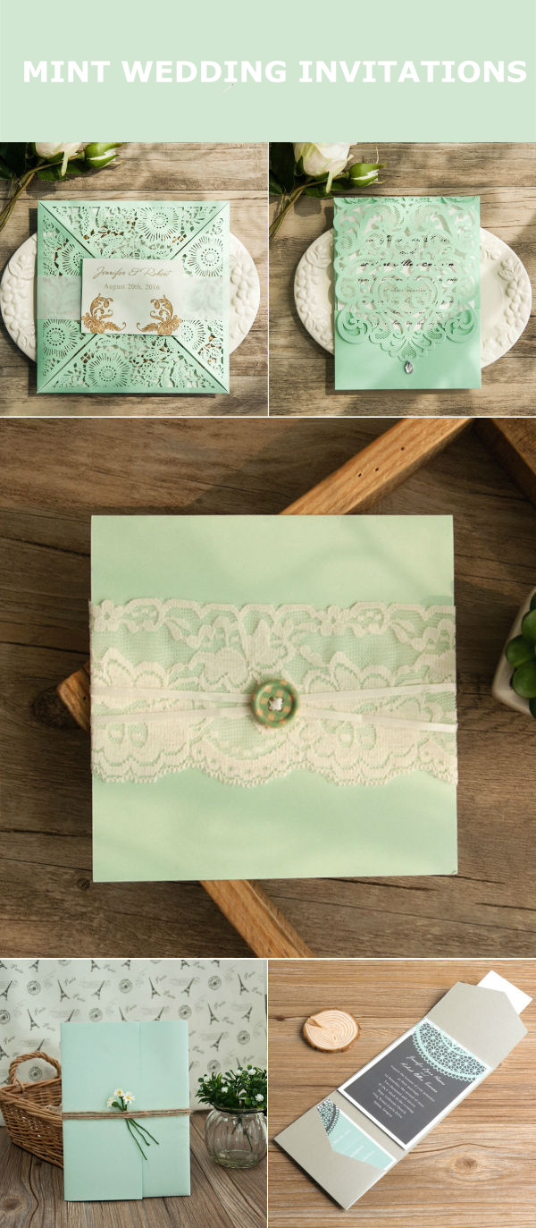30+ Exclusive Photo of Mint Green Wedding Invitations - denchaihosp.com