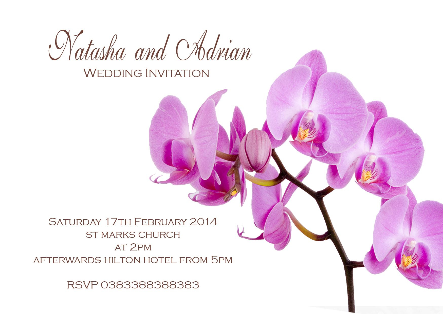32+ Excellent Picture of Orchid Wedding Invitations - denchaihosp.com