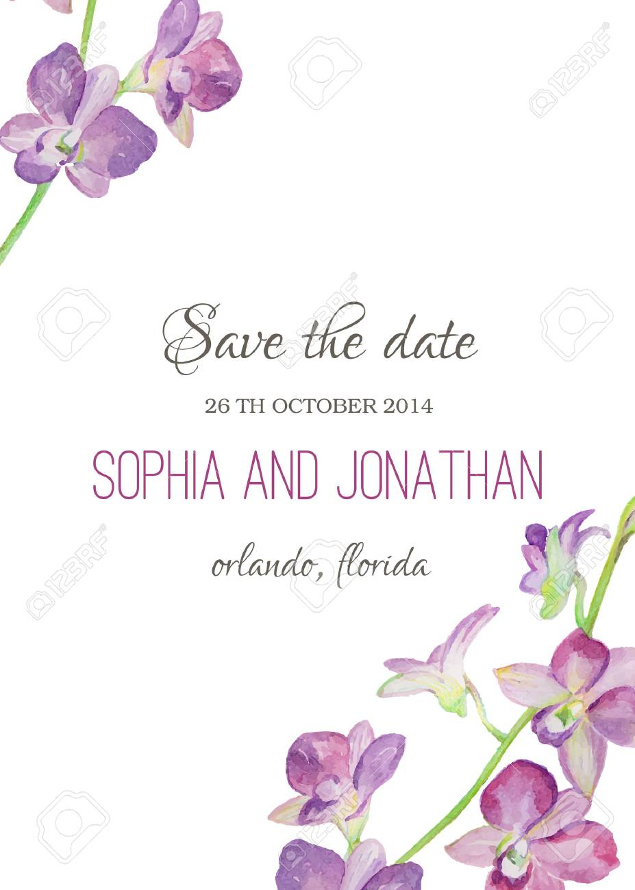 32+ Excellent Picture of Orchid Wedding Invitations - denchaihosp.com
