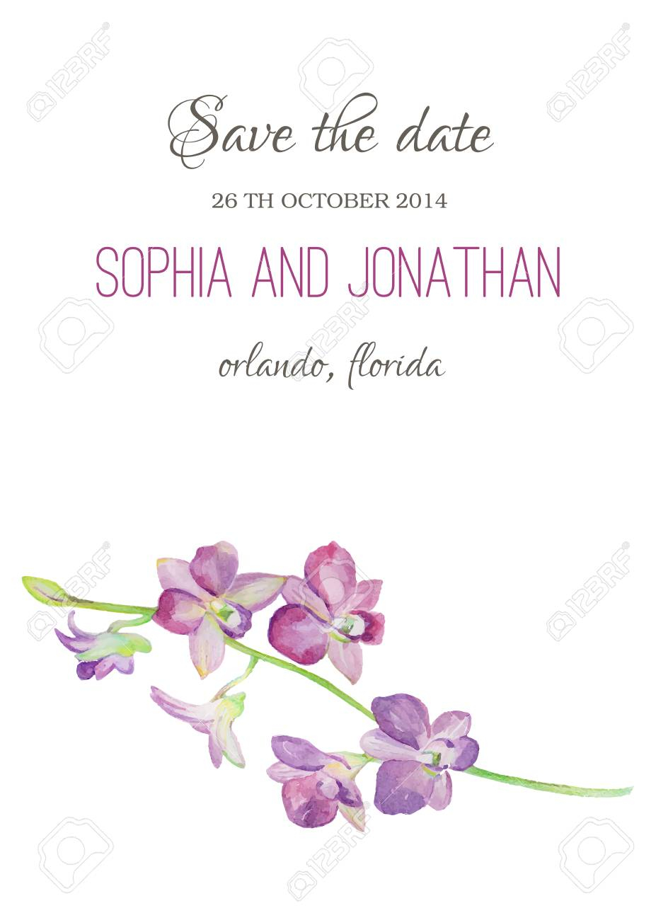 32+ Excellent Picture of Orchid Wedding Invitations - denchaihosp.com