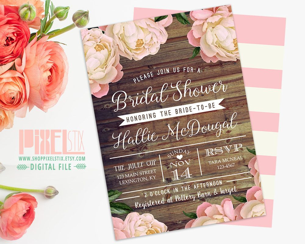 30+ Great Photo of Rustic Wedding Shower Invitations - denchaihosp.com
