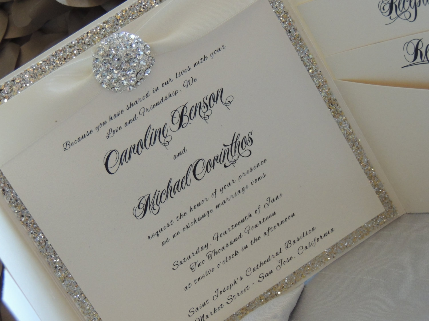 32+ Pretty Picture of Sparkly Wedding Invitations - denchaihosp.com