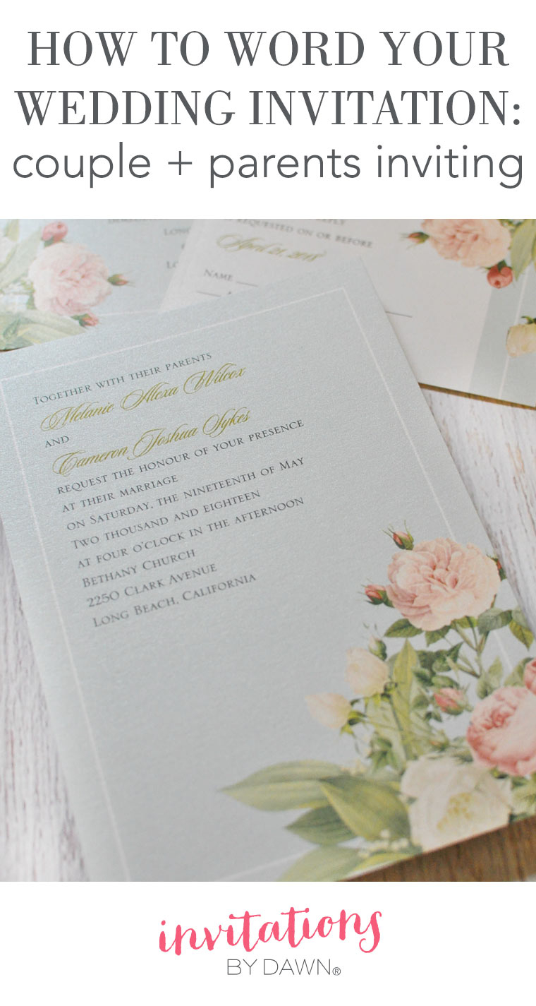 24+ Excellent Photo of Wedding Invitation Wording Both Parents ...