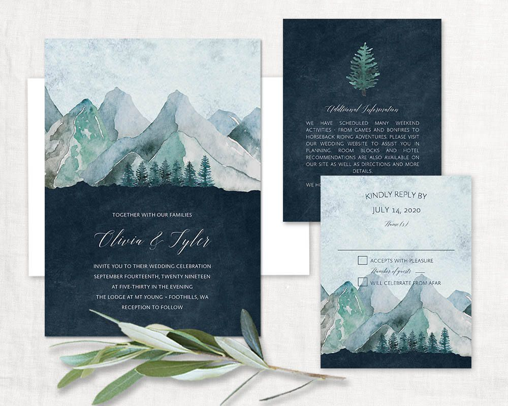 24+ Beautiful Image of Woodsy Wedding Invitations - denchaihosp.com